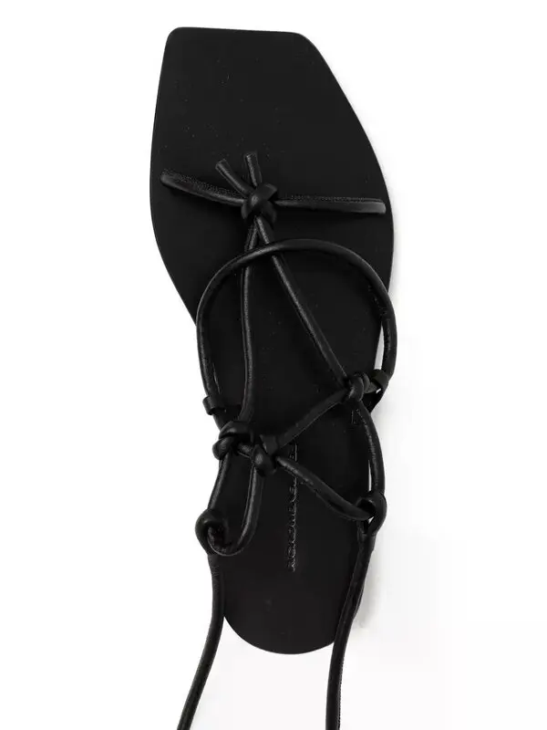 Rick Owens Penta Knotted Leather Sandals
