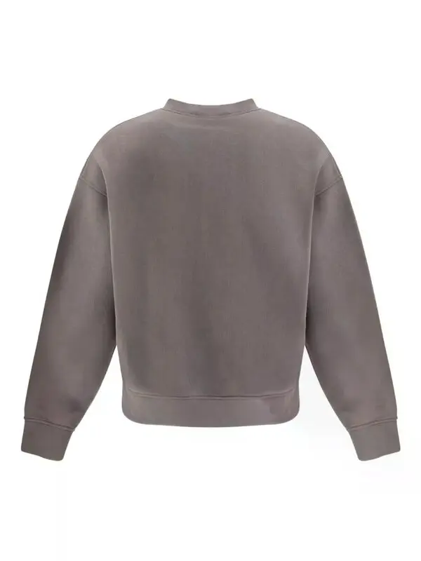 Palm Angels Teddy-applique Crew Neck Sweatshirt