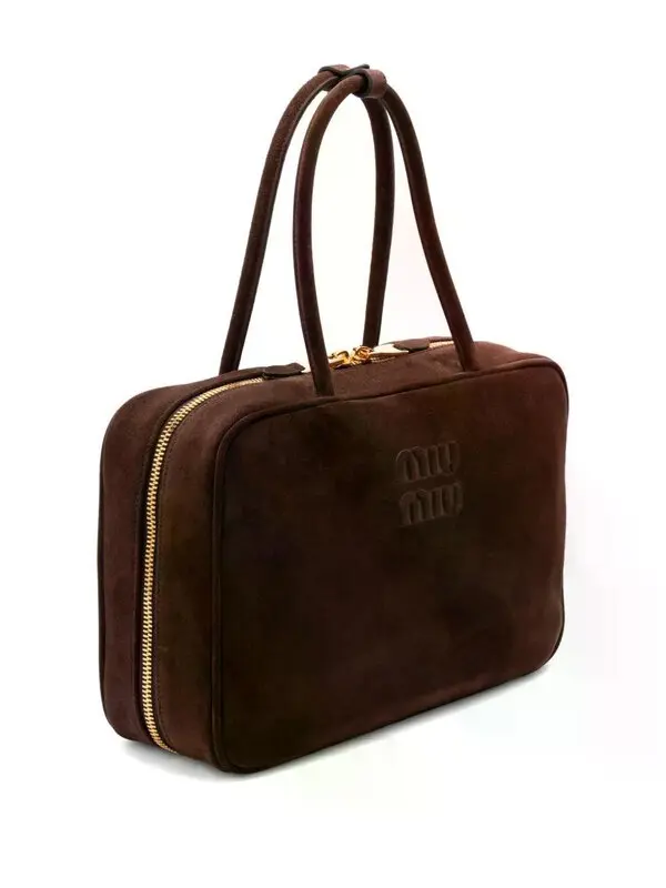Miu Miu Embossed Logo Top-handle Bag