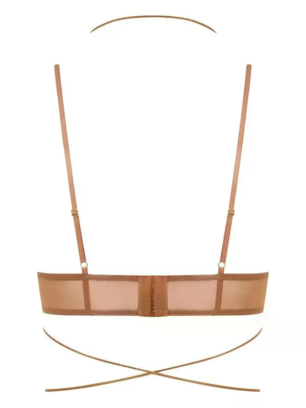 MAISON CLOSE Balconette Tie-detail Bra