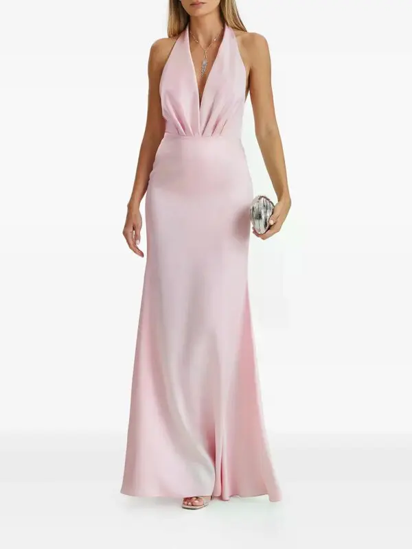 IL VOLO Belle Halterneck Draped Dress