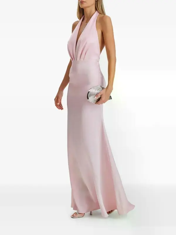 IL VOLO Belle Halterneck Draped Dress