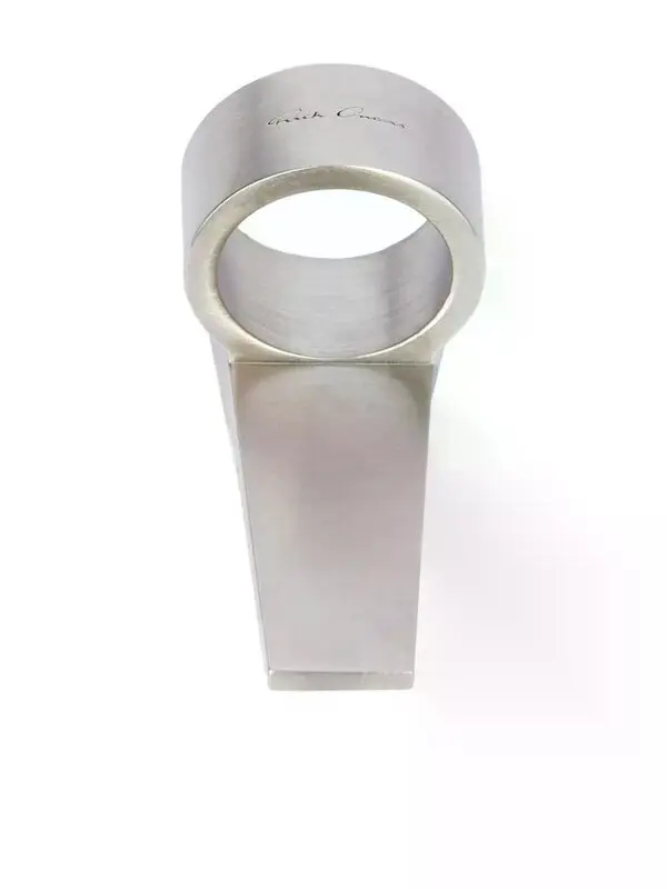 Rick Owens Rectangular Crystal Trunk Ring