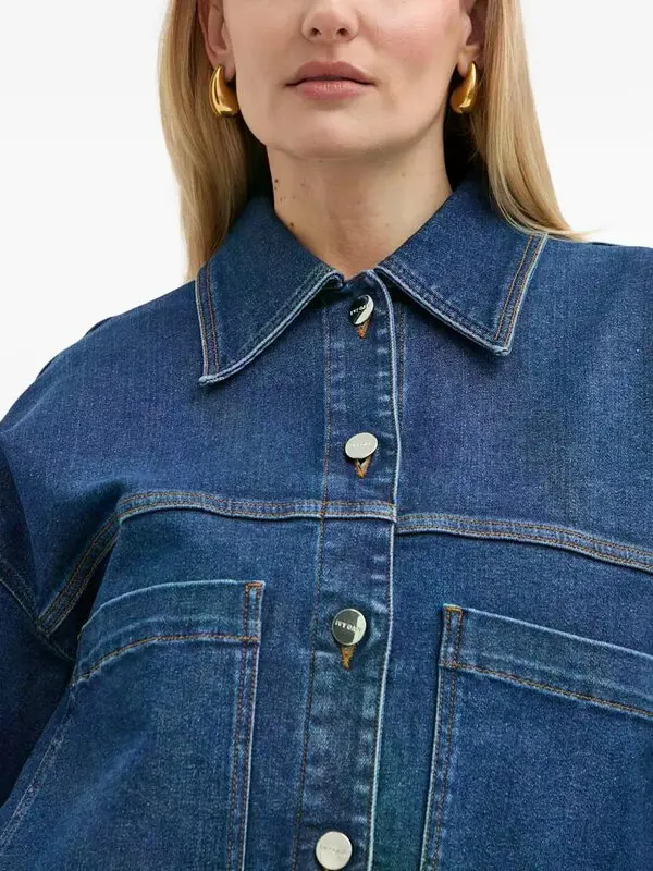 IVY OAK Patch Pocket Denim Jacket