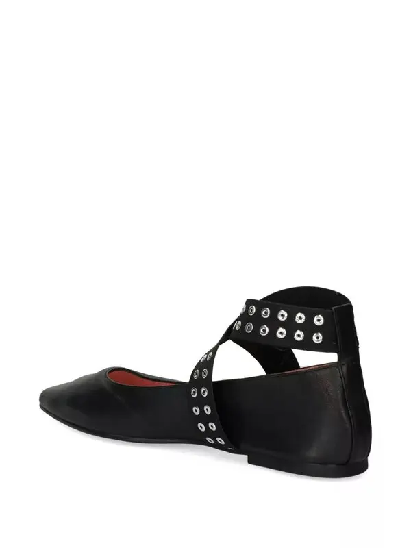 Pretty Ballerinas Kendall Eyelet Cross-strap Ballet Flats