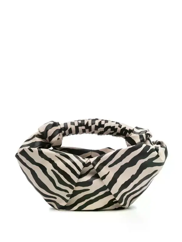 SIMONMILLER Zebra-print Knotted Bucket Bag