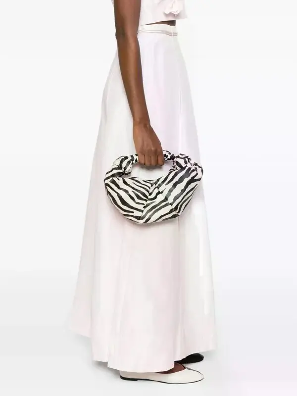 SIMONMILLER Zebra-print Knotted Bucket Bag