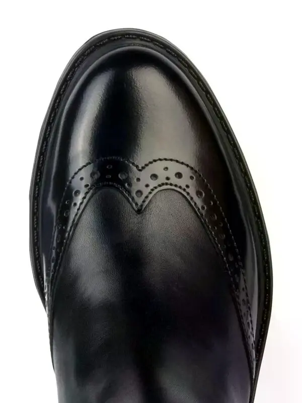 Geox Knee-high Boots With Brogue Detailing