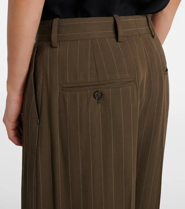TOTEME Pinstripe Straight Leg Trousers
