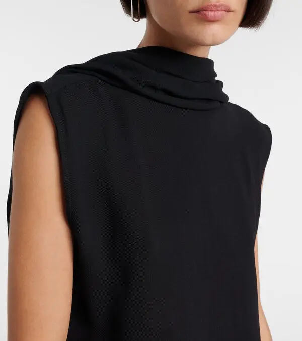 TOTEME Sleeveless Knit Top - Black