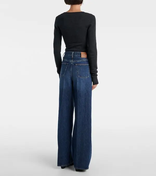TOTEME High-rise Wide-leg Jeans