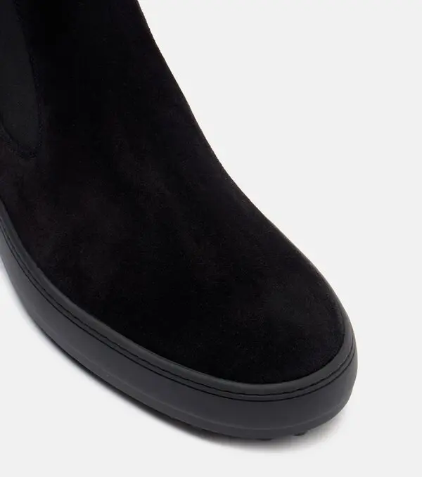 TOD'S Gommino Suede Ankle Boots