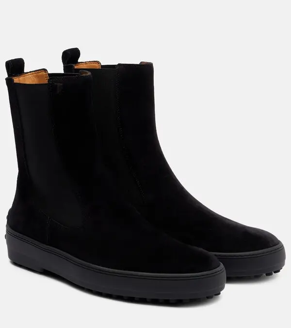 TOD'S Gommino Suede Ankle Boots
