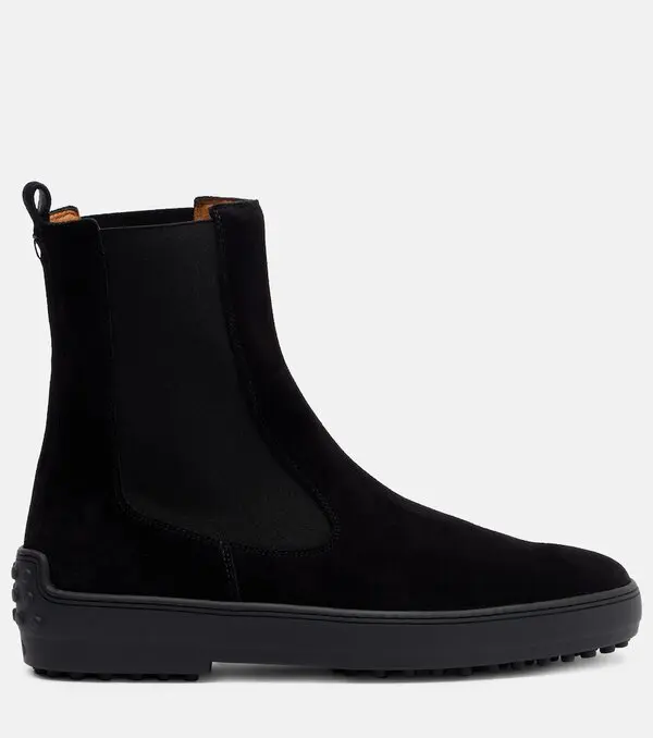 TOD'S Gommino Suede Ankle Boots