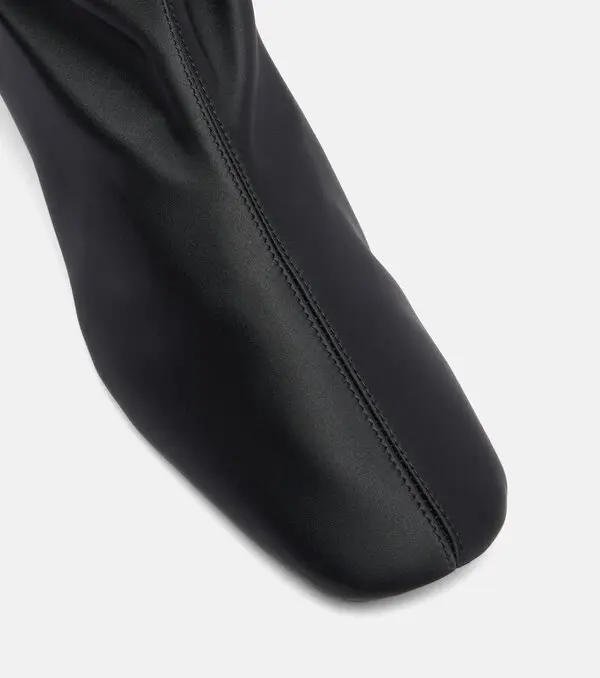 TOTEME Satin Knee-high Boots - Black