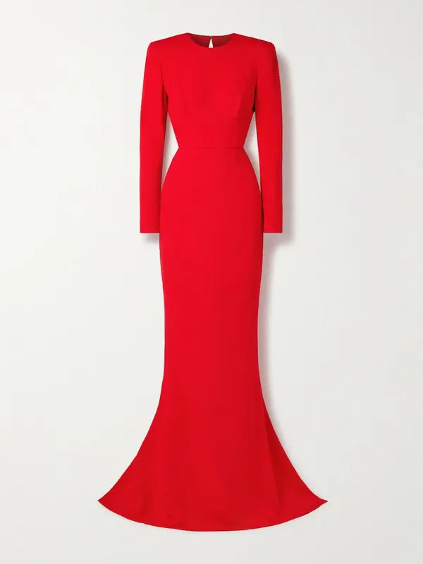 Stella McCartney Open-back Crepe Gown - Red