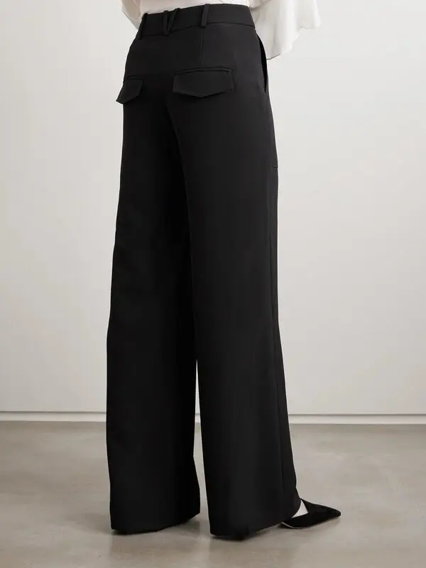 Veronica Beard Cole Stretch-twill Wide-leg Trousers