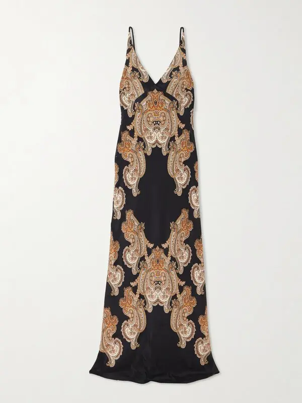 Veronica Beard Donelle Paisley-print Maxi Dress - Multi