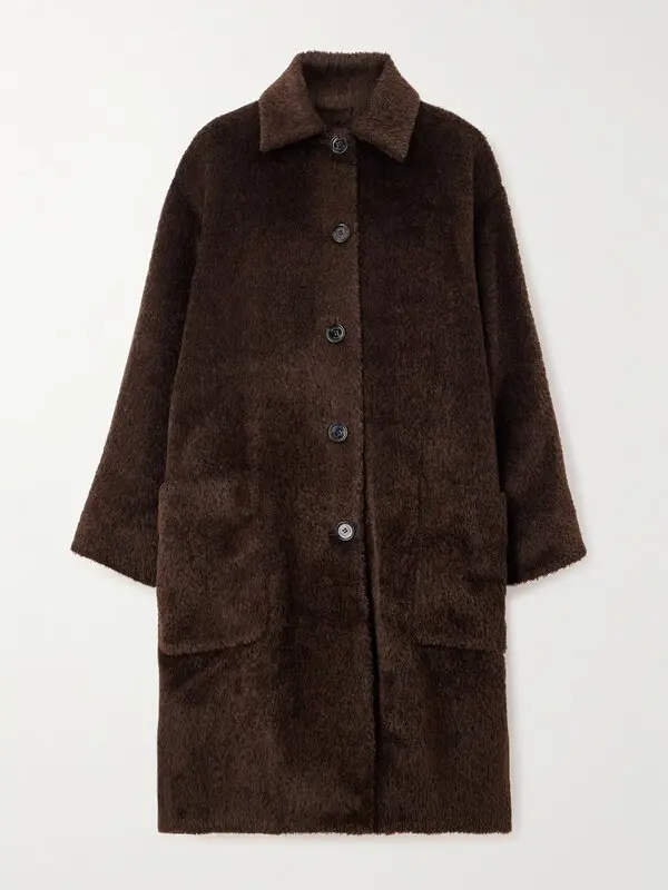 Proenza Schouler Verretta' Alpaca And Wool-blend Coat - Brown
