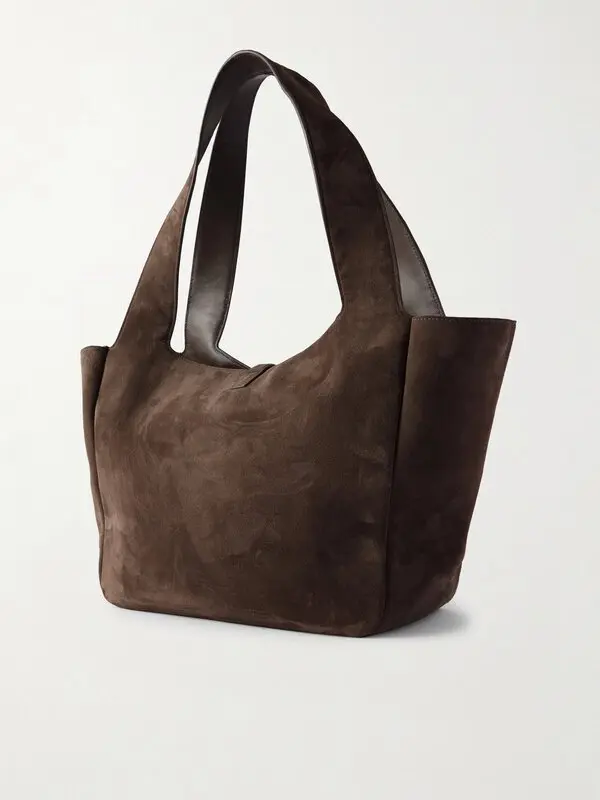 Saint Laurent Le 5 À 7 Bea Suede Tote - Gray