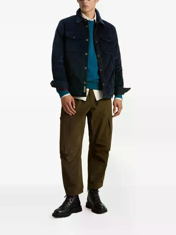 Woolrich Corduroy Quilted Shirt Jacket - Blue