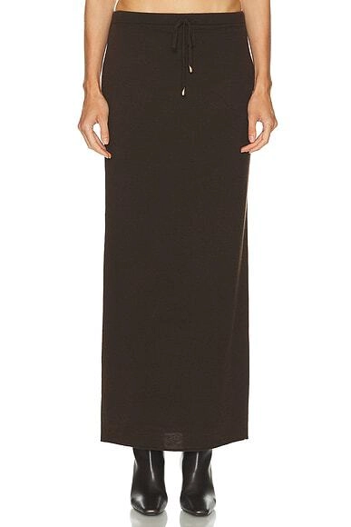 Cult Gaia Nadine Maxi Skirt - Dark Java