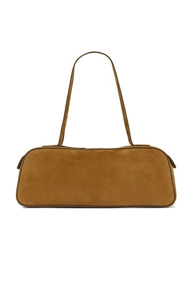 Khaite Simona Suede Shoulder Bag - Mud