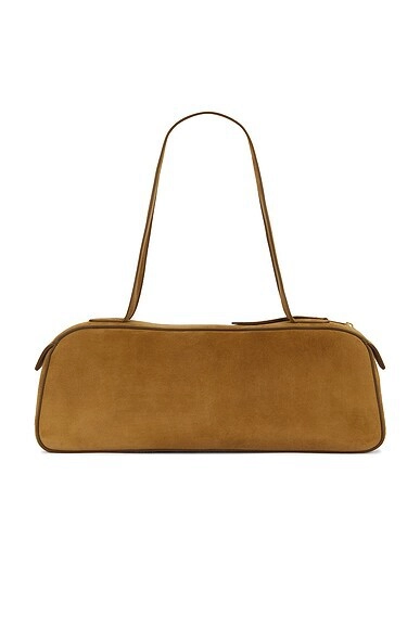 Khaite Simona Suede Shoulder Bag - Mud