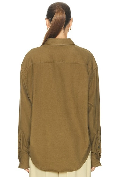 AMI Paris Boxy Button Up Top