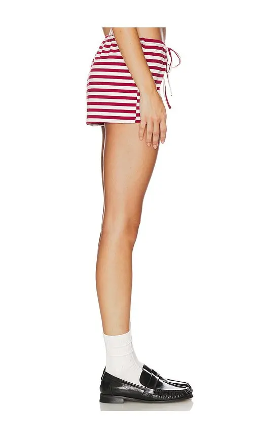 Lioness Striped Jersey Bloomers - Wine