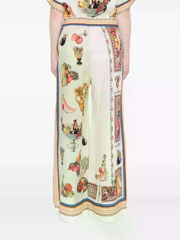 ALEMAIS Graphic-print Drawstring Trousers