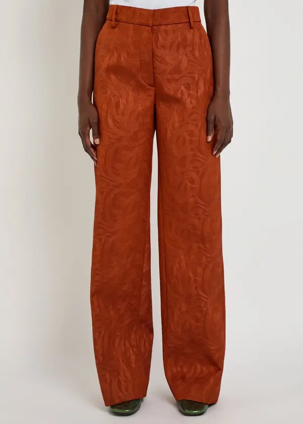 Dries Van Noten Paxy Jacquard Neoprene Trousers