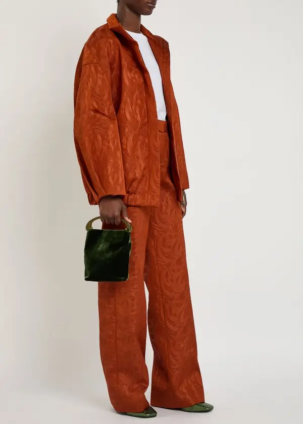 Dries Van Noten Paxy Jacquard Neoprene Trousers