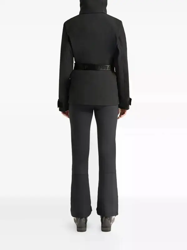Fusalp Detachable-hood Belted Ski Jacket - Black