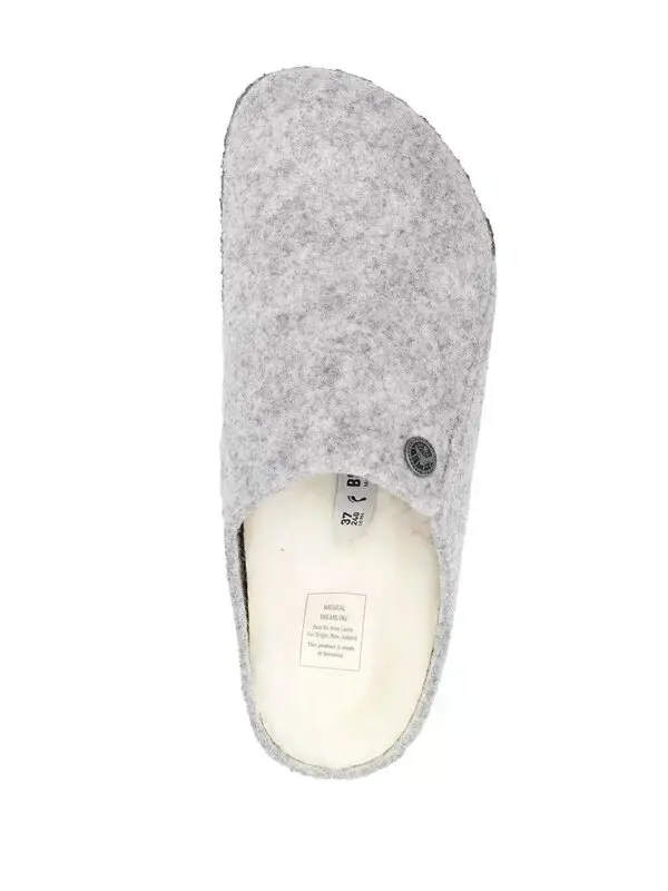 BIRKENSTOCK Zermatt Felt Slides With Shearling Lining