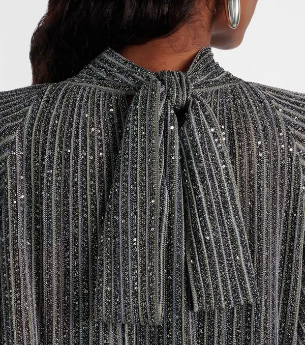 Missoni Metallic Knit Mini Dress