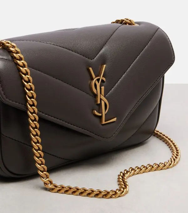 Saint Laurent Loulou Mini Leather Shoulder Bag