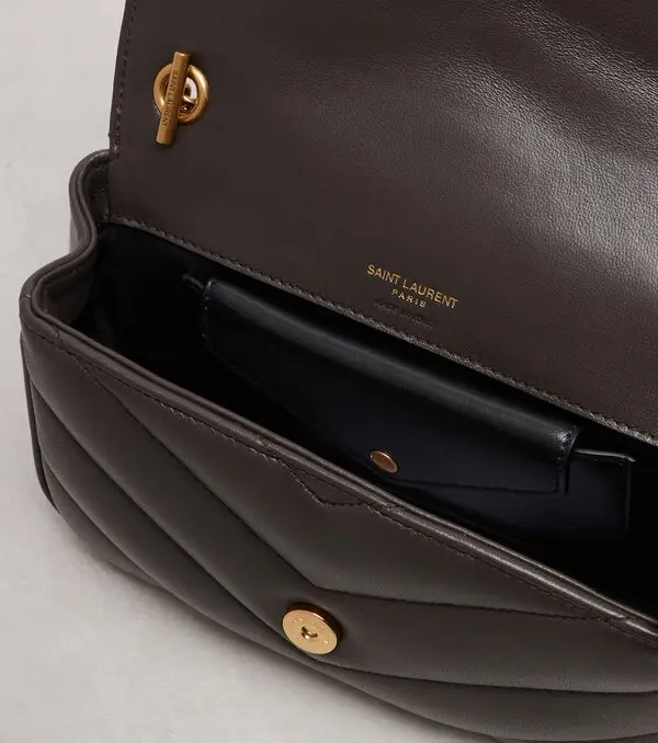 Saint Laurent Loulou Mini Leather Shoulder Bag