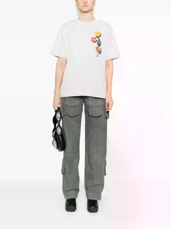 GROUND ZERO Printed Crewneck T-shirt