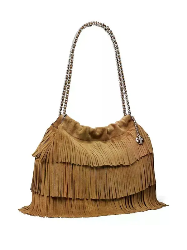 Tory Burch Fleming Suede Tote Bag