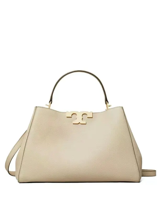 Tory Burch Eleanor Double-handle Logo Satchel - Neutrals
