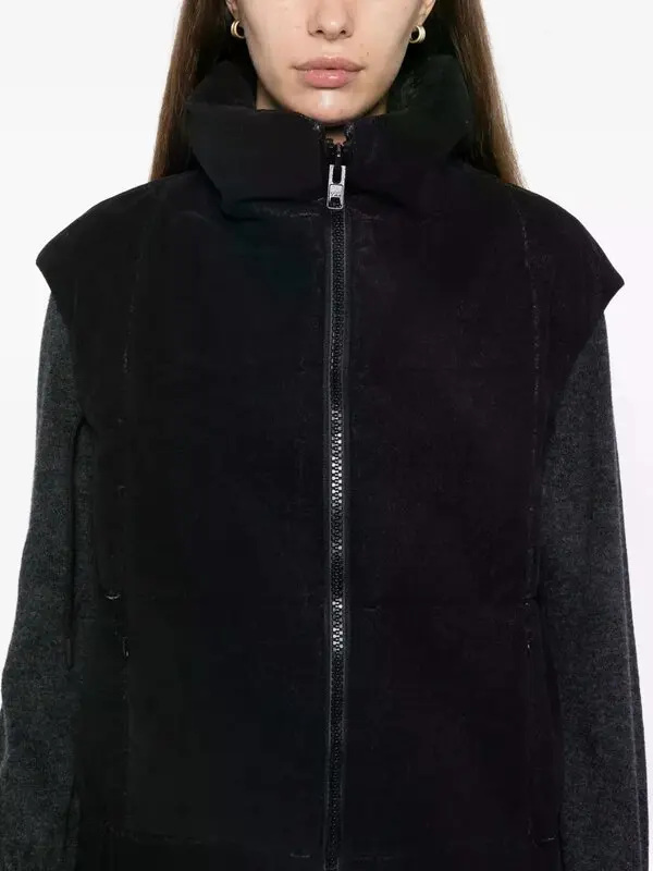 Yohji Yamamoto Quilted Sleeveless Zip-up Jacket