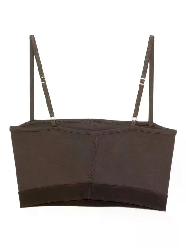 TOM FORD Logo-embroidered Tank Top - Brown