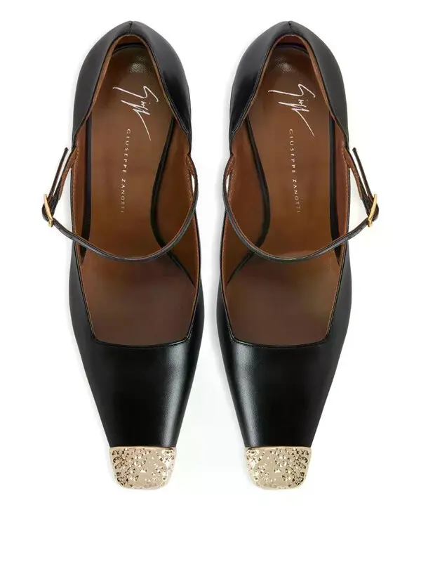 GIUSEPPE ZANOTTI Square Toe Block Heel Pumps