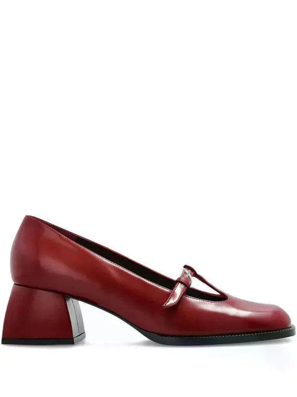 NODALETO T-bar Block Heel Pumps