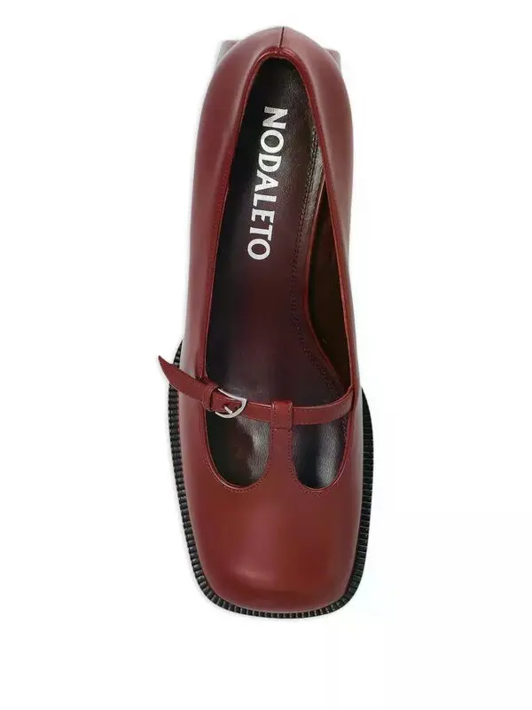 NODALETO T-bar Block Heel Pumps