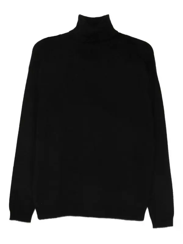 Federica Tosi Long Sleeve Cut-out Turtleneck - Black
