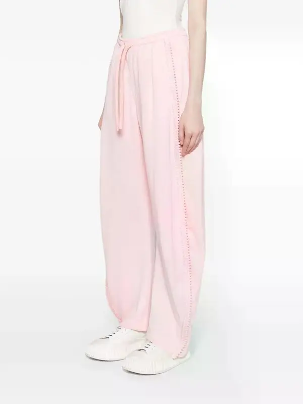 JNBY Cotton Jogging Bottoms With Textured Side Stripes