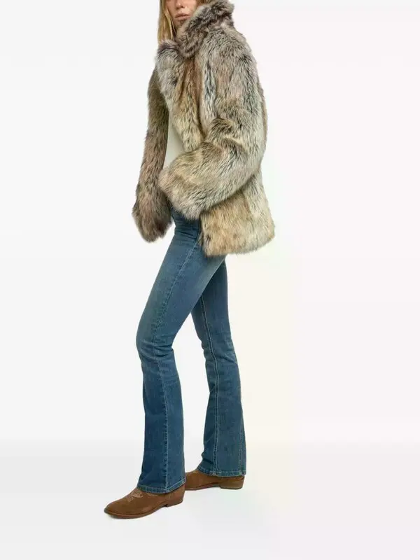 Zadig&Voltaire Faune Faux Fur Coat - Neutrals