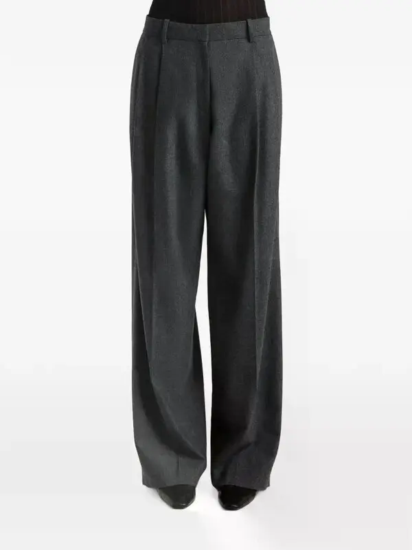 Khaite Wool Straight-leg Trousers